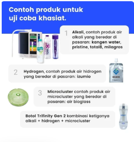 Botol Hidrogen Trifinity Gen 2 – ORIGINAL PRODUCT ASLI 100% Bisa COD