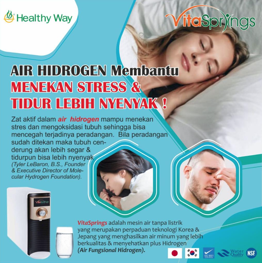 VitaSprings Mesin Air Hidrogen – ORIGINAL PRODUCT ASLI 100% Bisa COD